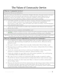 National Community Service Education Project - Middle School